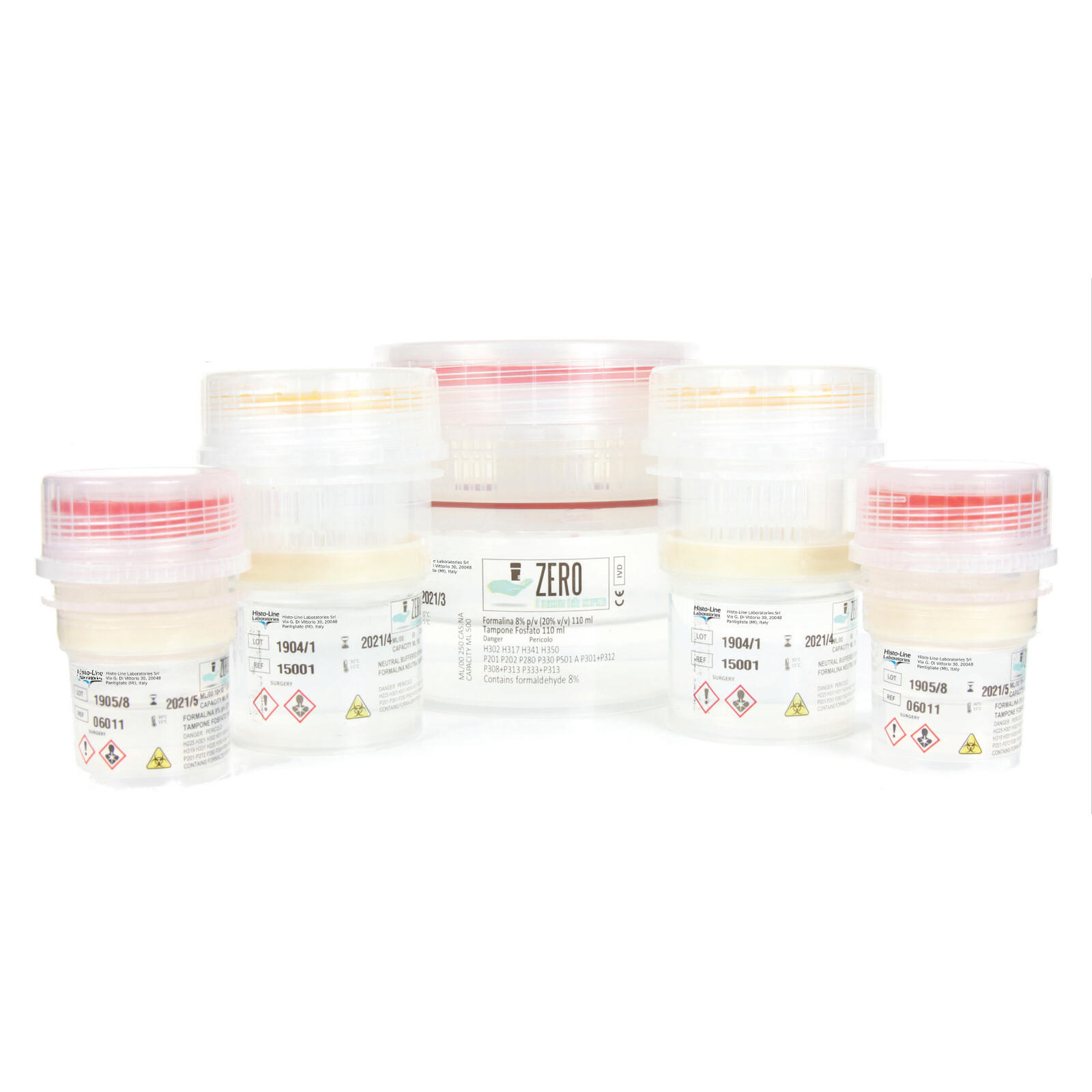 ZERO Safety type Formalin containers